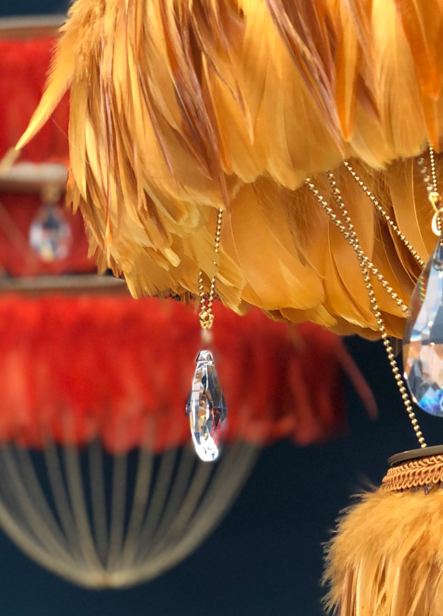 Coldharbour Lights | Feather Chandelier & Light Shades